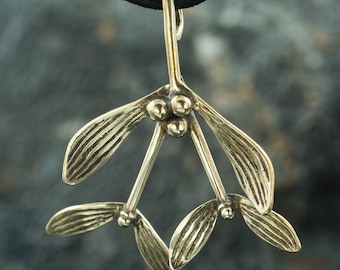 DRUID Mistletoe SILVER Celtic Pendant Necklace Jewelry | Etsy