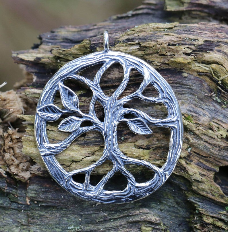 YGGDRASIL Viking Tree of Life Arbor Vitae SILVER Necklace - Etsy