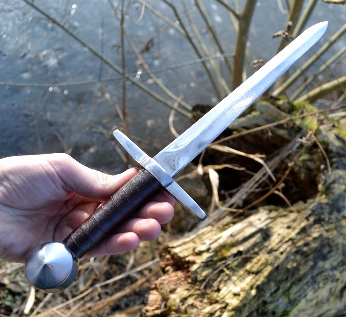 Medieval DAGGER with Pommel Leather Hilt Middle Ages BLUNT for | Etsy Medieval DAGGER with Pommel Leather Hilt Middle Ages BLUNT for | Etsy