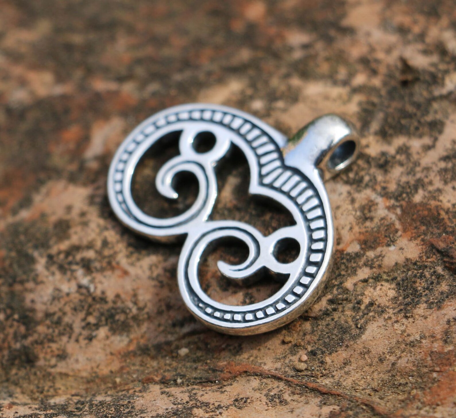 GREAT Moravia Lunula MOON Double Sided Silver PENDANT Inspired - Etsy