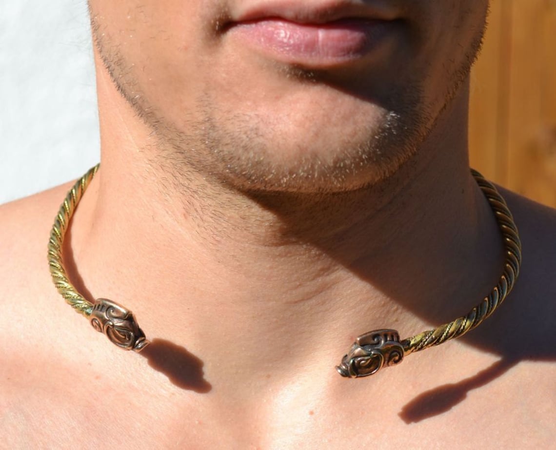 COLLACH Celtic Boar TORQUES Torc Necklace Pagan Jewelry - Etsy Canada