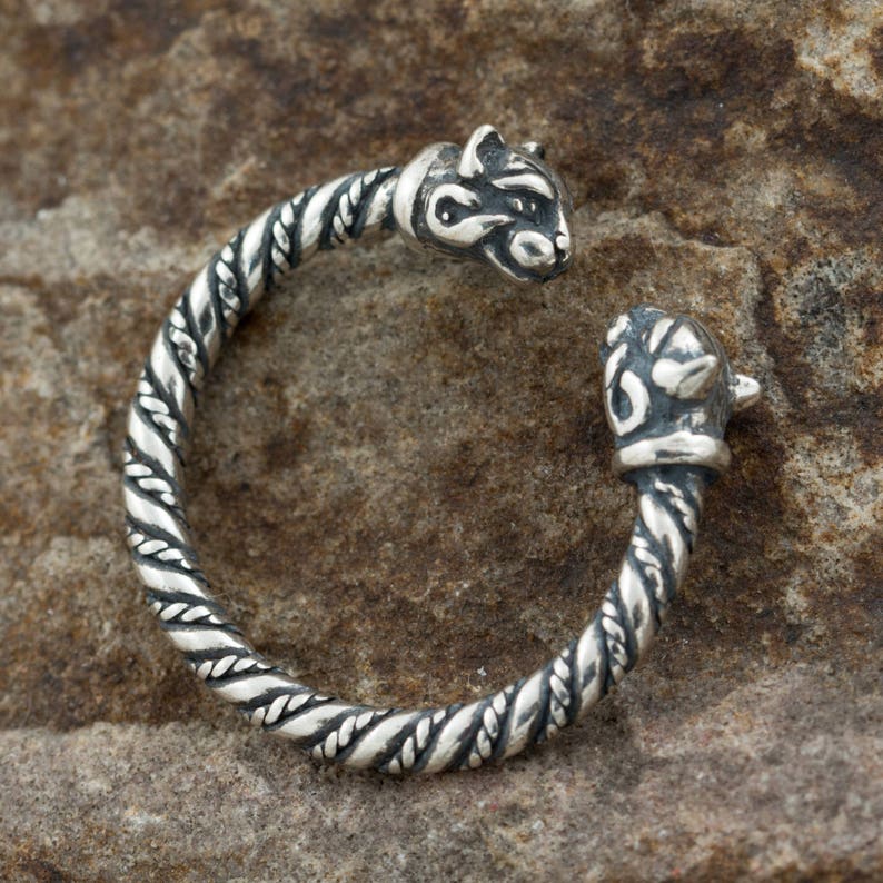 CELTIC CAT Sterling Silver Adjustable RING Celts Irish - Etsy
