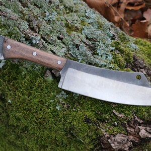 KAZUO Bushcraft Cleaver - Knife Forged Outdoor Wilderness Camping ...