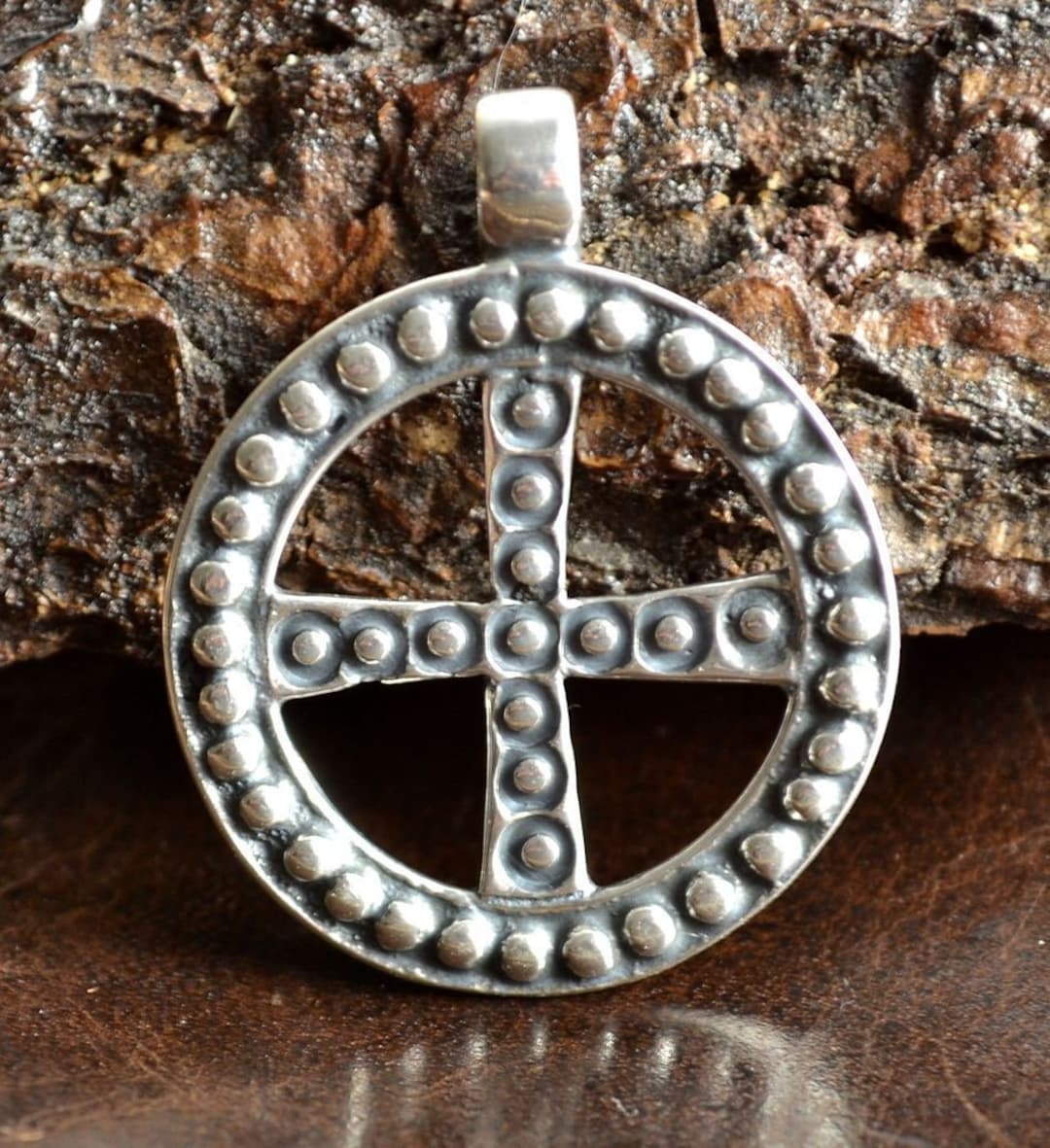 SLAVIC SOLAR CROSS, Empire of Moravia Magna, Ag925 Sterling Silver ...