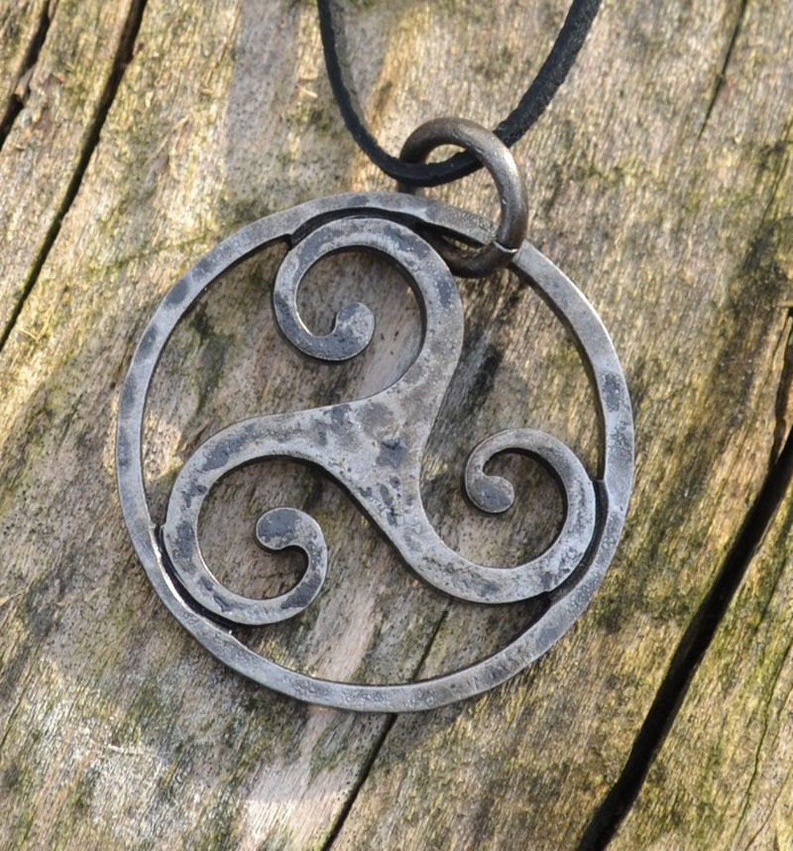 CELTIC STEEL TRISKELION Pendant Triskele Triskel Triskele - Etsy