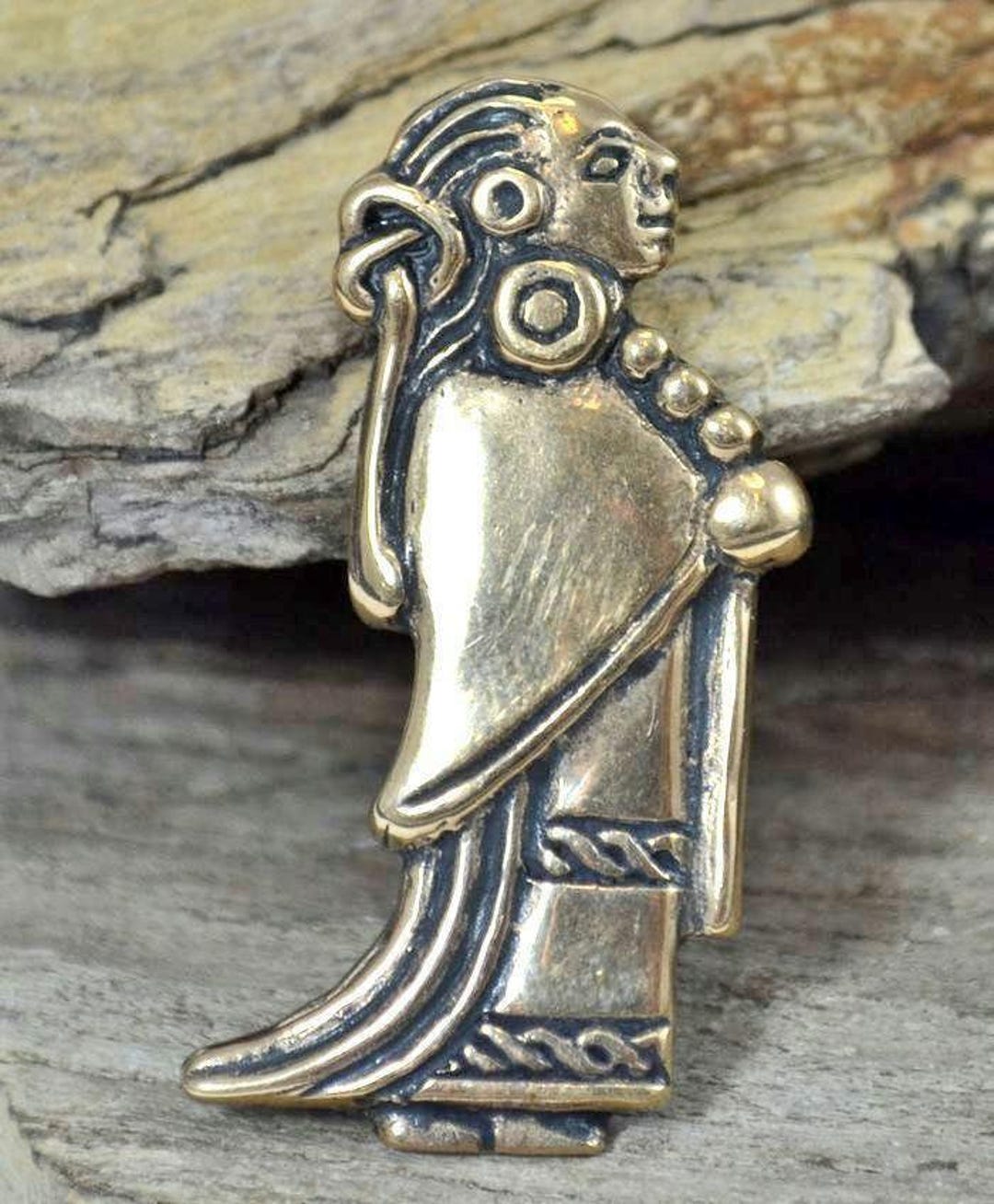Bronze Valkyrie Viking Pendant - Uppland - Etsy