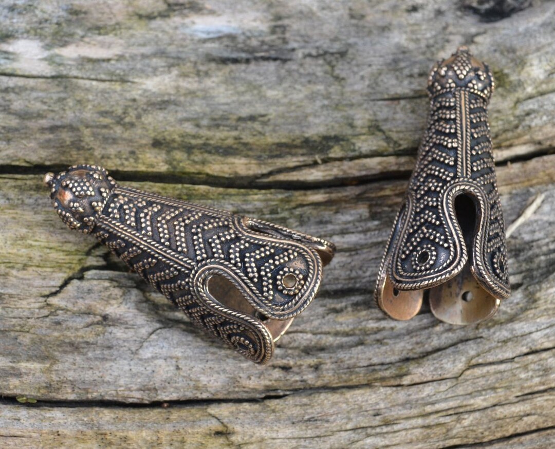 VIKING CAP END Birka Bronze - Etsy