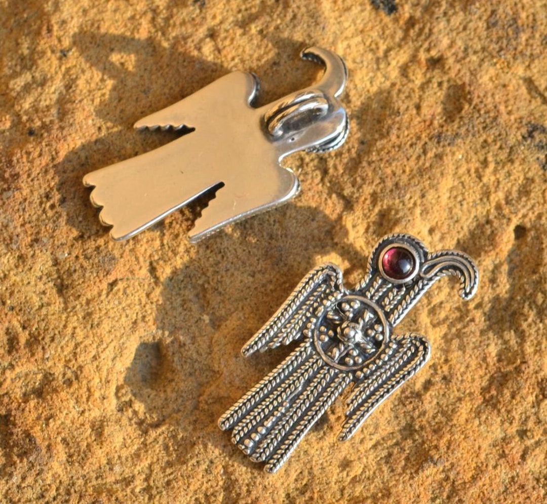 Anglo-saxon Bird Pendant/amulet, Early Medieval, Ag925 Sterling Silver ...