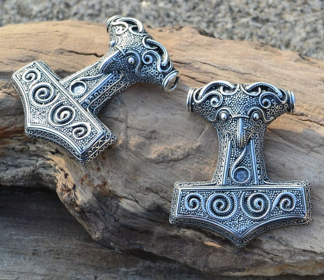 Massive Silver MJOLNIR Thor's Hammer From Sweden Scania Replica ...