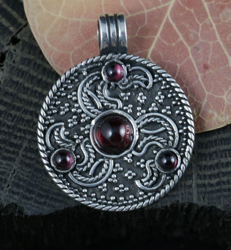 Eagle Heads Triskele Anglo-saxon Pendant Sterling Silver | Etsy