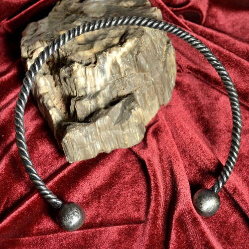FORGED STEEL TORC Braided Celtic Torques Torque Hand Hammered - Etsy