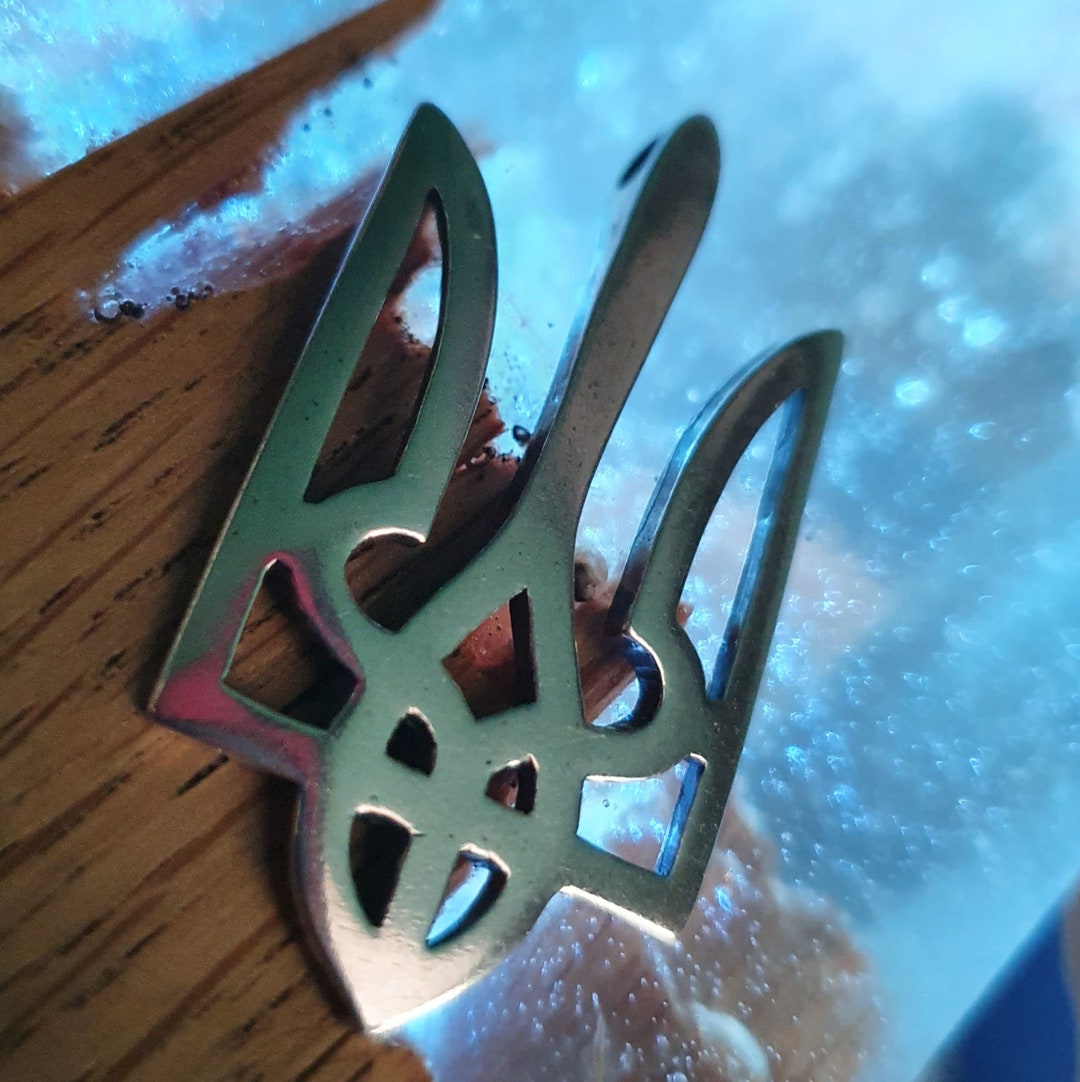 TRYZUB Coat of Arms of Ukraine, Silver Pendant Hawk Jewellery Jewerly ...