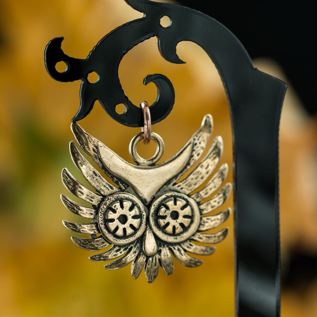 STEAMPUNK OWL PENDANT Bronze Jewelry Jewellery Jewellry Necklace Charm ...