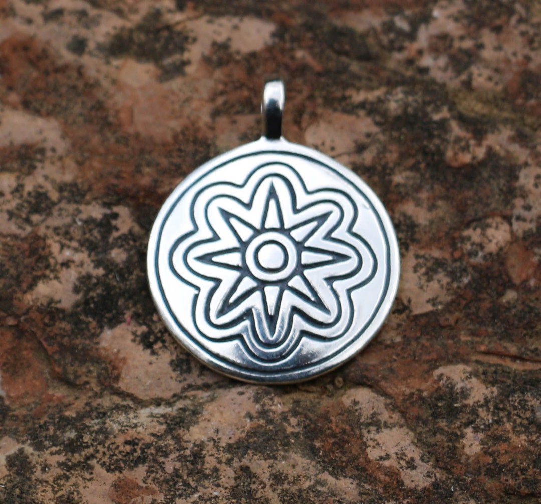 Bronze Age SUN Symbol Pagan Ag 925 Sterling Silver Pendant - Etsy