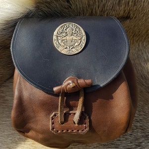 CERNUNNOS Real Leather Historical Medieval Bag Purse Pouch Celtic ...