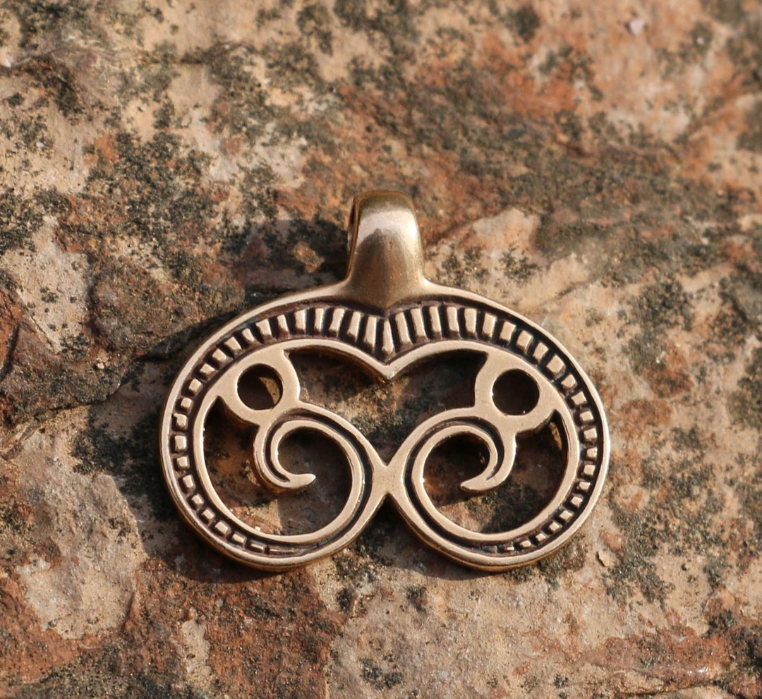 GREAT Moravia Lunula MOON Double Sided Bronze PENDANT Inspired by ...