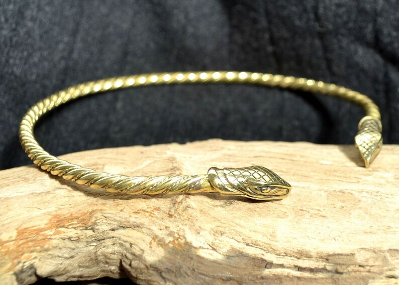 JÖRMUNGANDR SNAKE Brass TORQUES Torc Torque Snakes Celtic - Etsy UK