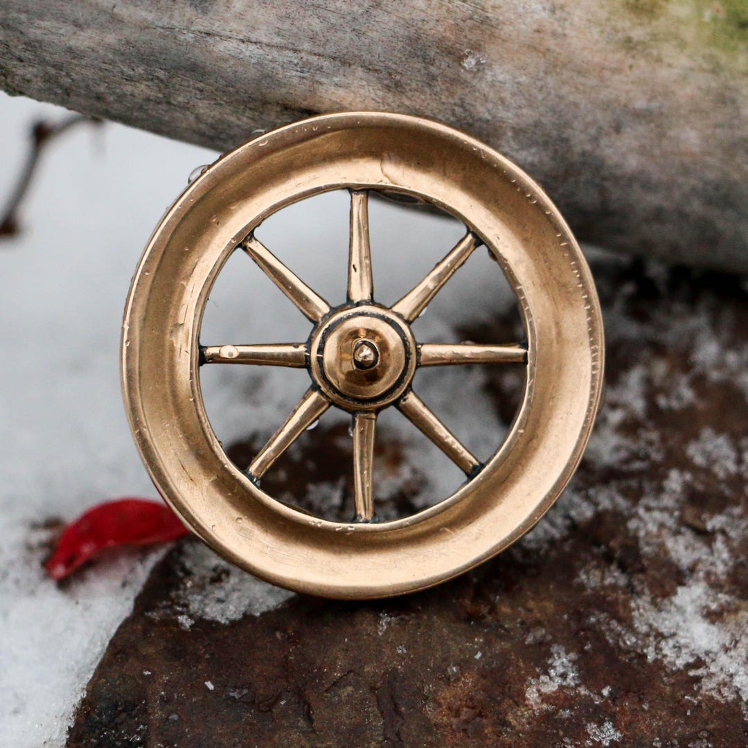TARANIS WHEEL, Bronze Celtic Replica Sun Symbol La Tene Celts Ancient ...