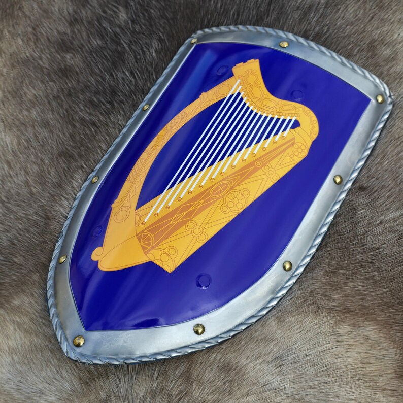 IRELAND Medieval Shield - Metal - Etsy UK