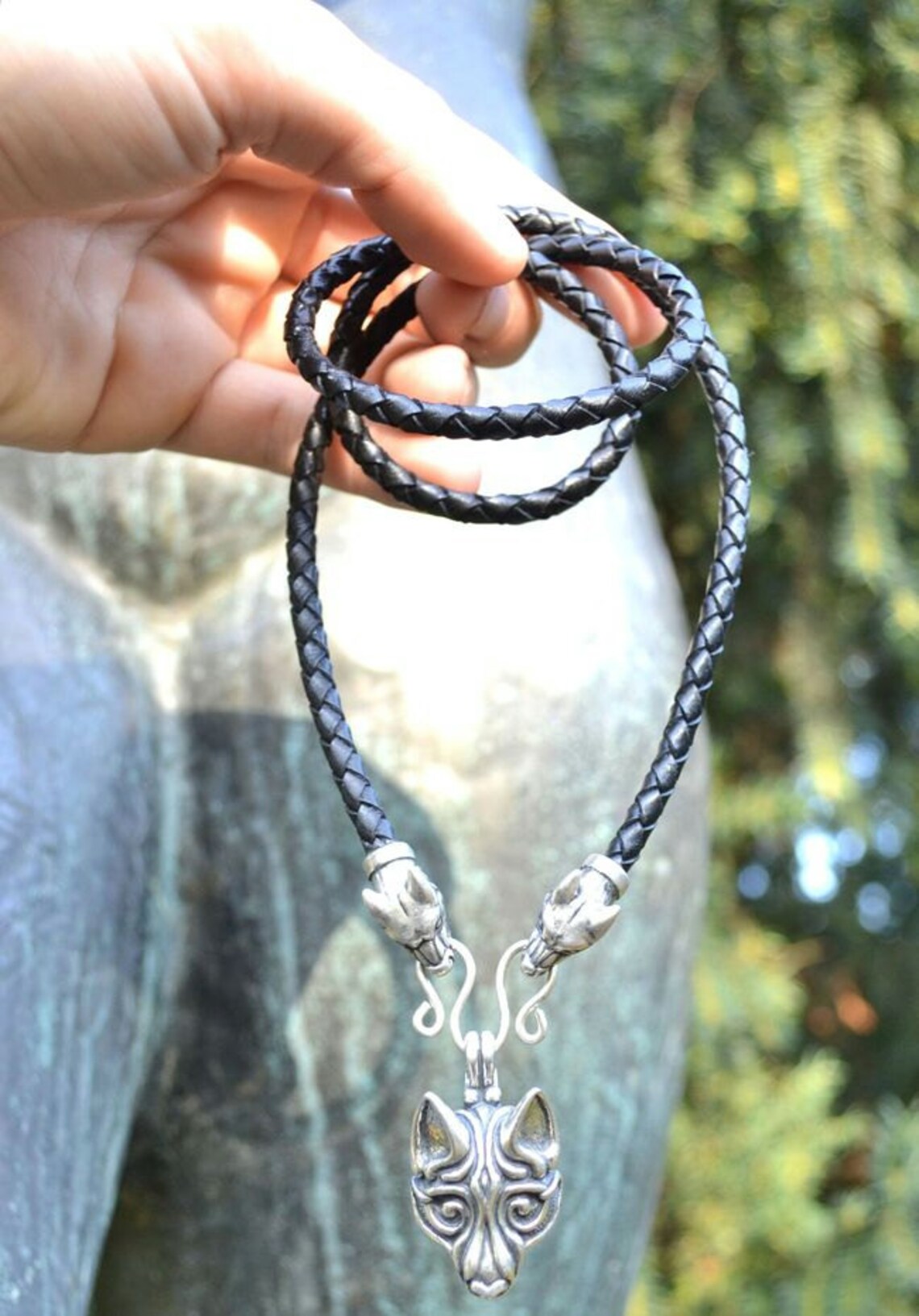 FENRIR Viking Sterling Silver WOLF Pendant Icelandic Wolf | Etsy