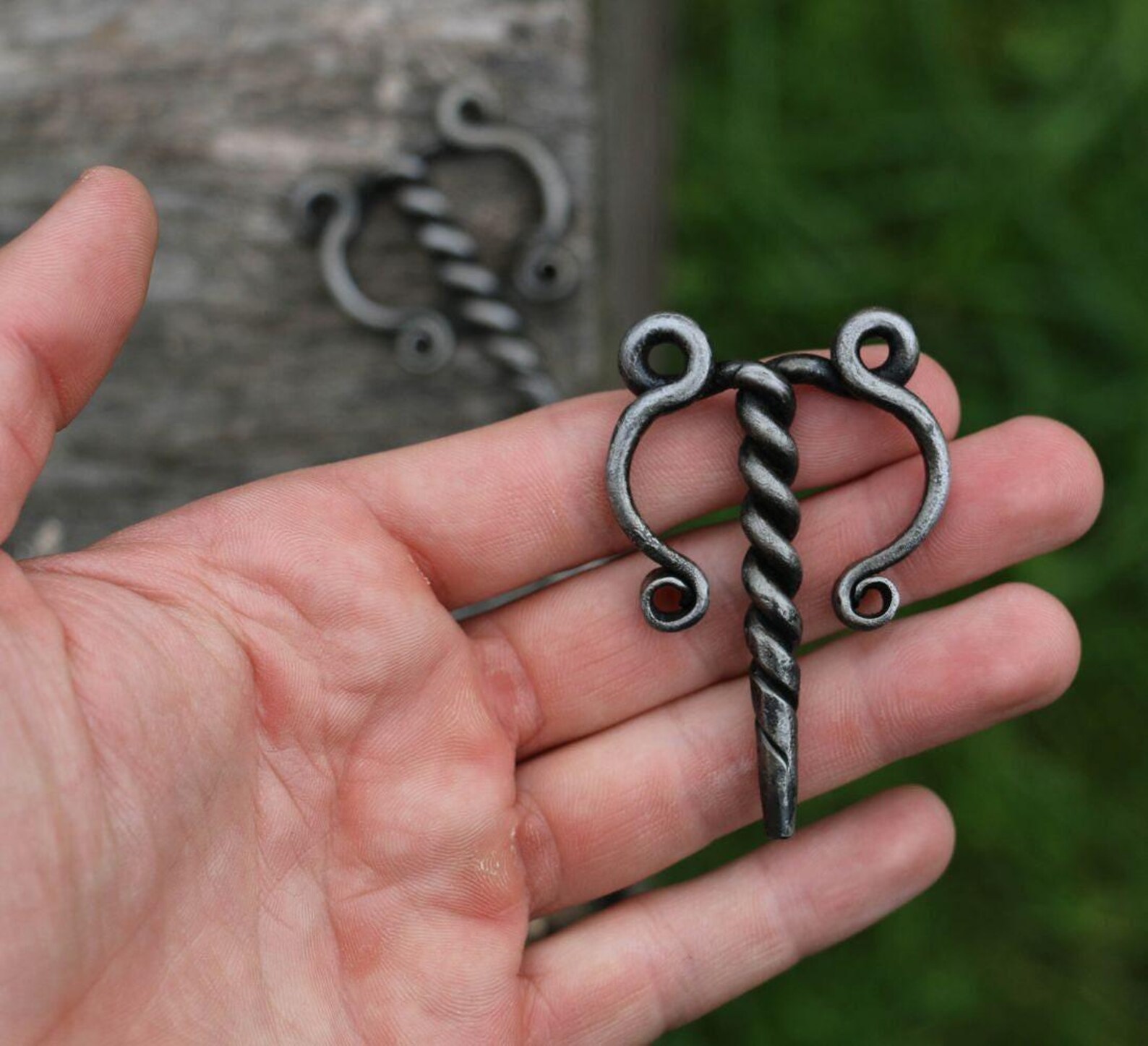 Forged Iron Twisted Pin - Etsy