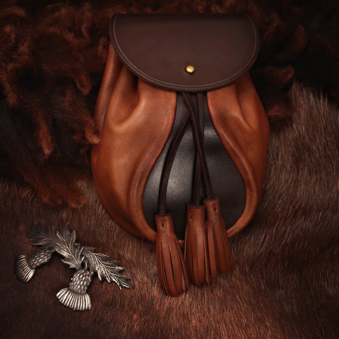Sullivan Scottish Sporran Genuine Leather Bag Highland Male Dress ...
