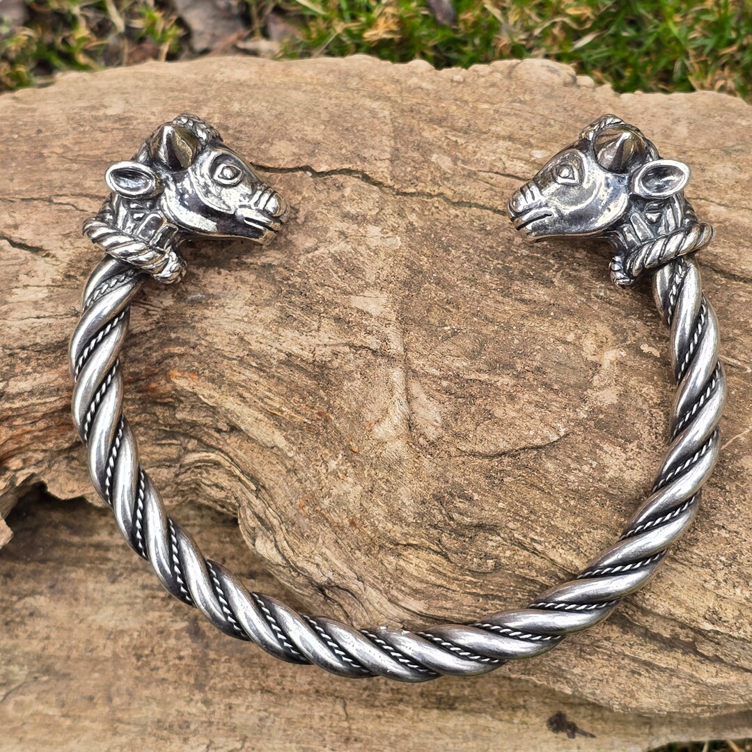 Celtic Bull Bracelet, Trichtingen, Solid Sterling Silver Ag925 - Etsy