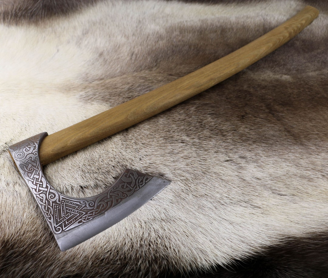 VALKNUT Etched Viking/slavic Axe (decorative Item) - Etsy