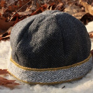 Woolen VIKING CAP Rimmed With Rigid Woven Heddle Belt Birka Sweden ...