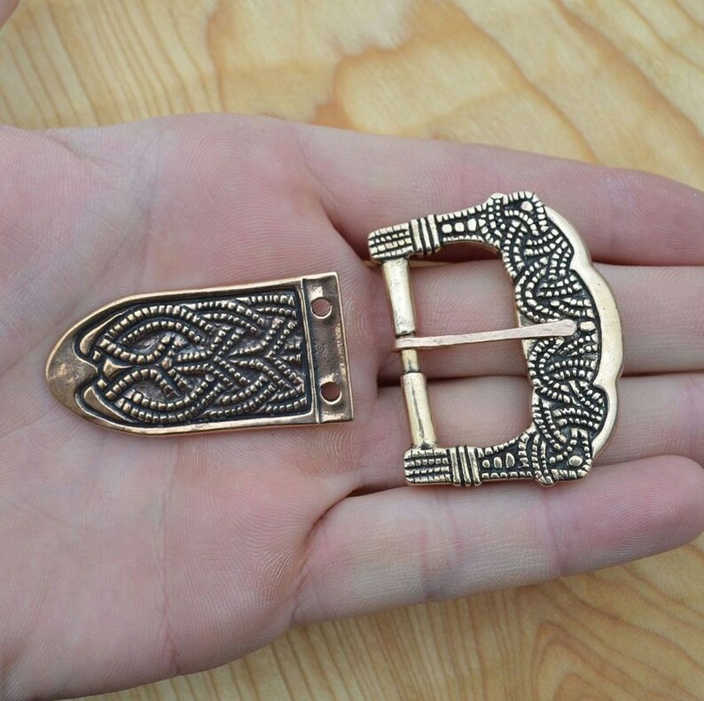 Bronze VIKING BELT SET Buckle Plus Sreap End Gokstad Norway - Etsy