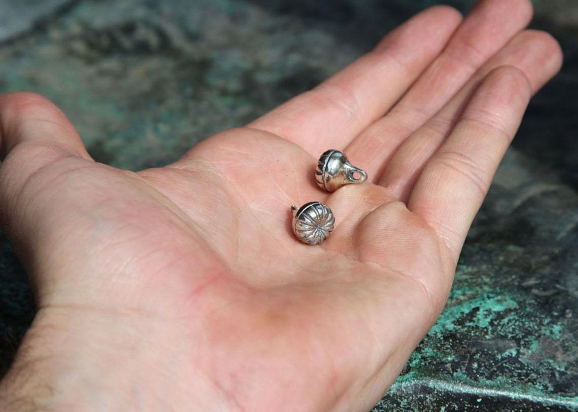 VIKING Sterling Silver BUTTON Re-enactment Vikings Slavic Slav - Etsy