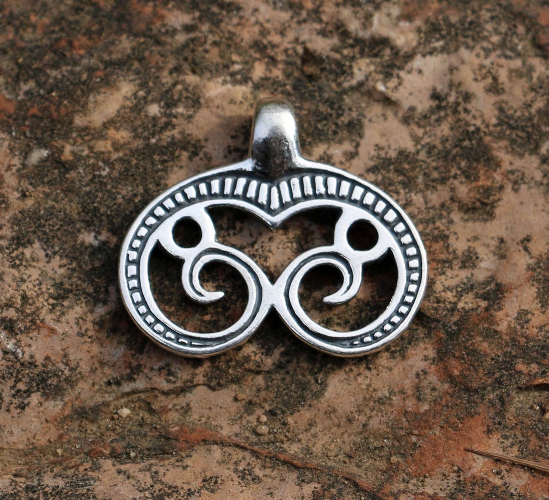 GREAT Moravia Lunula MOON Double Sided Silver PENDANT Inspired by ...
