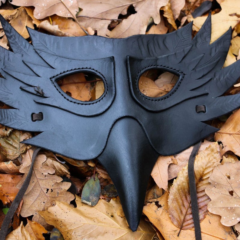 Crow Mask - Etsy
