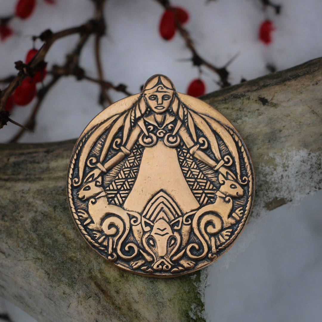FREYA/FREYJA Viking Nordic Pendant/amulet Bronze - Etsy