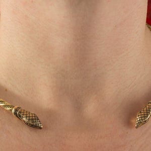 JÖRMUNGANDR SNAKE Brass TORQUES Torc Torque Snakes Celtic Viking Pagan ...