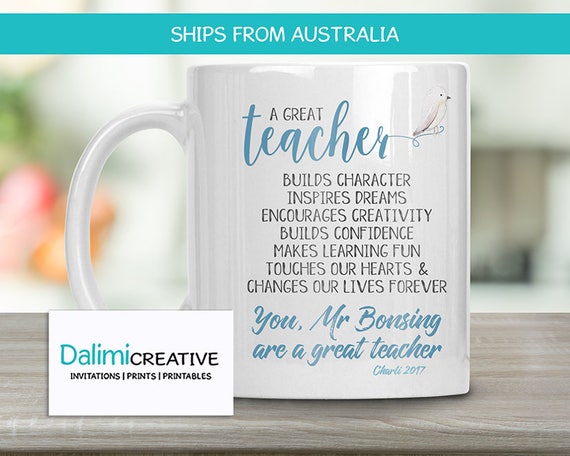 Teachers Mug Custom Teacher Mug Teacher Appreciation Gift | Etsy