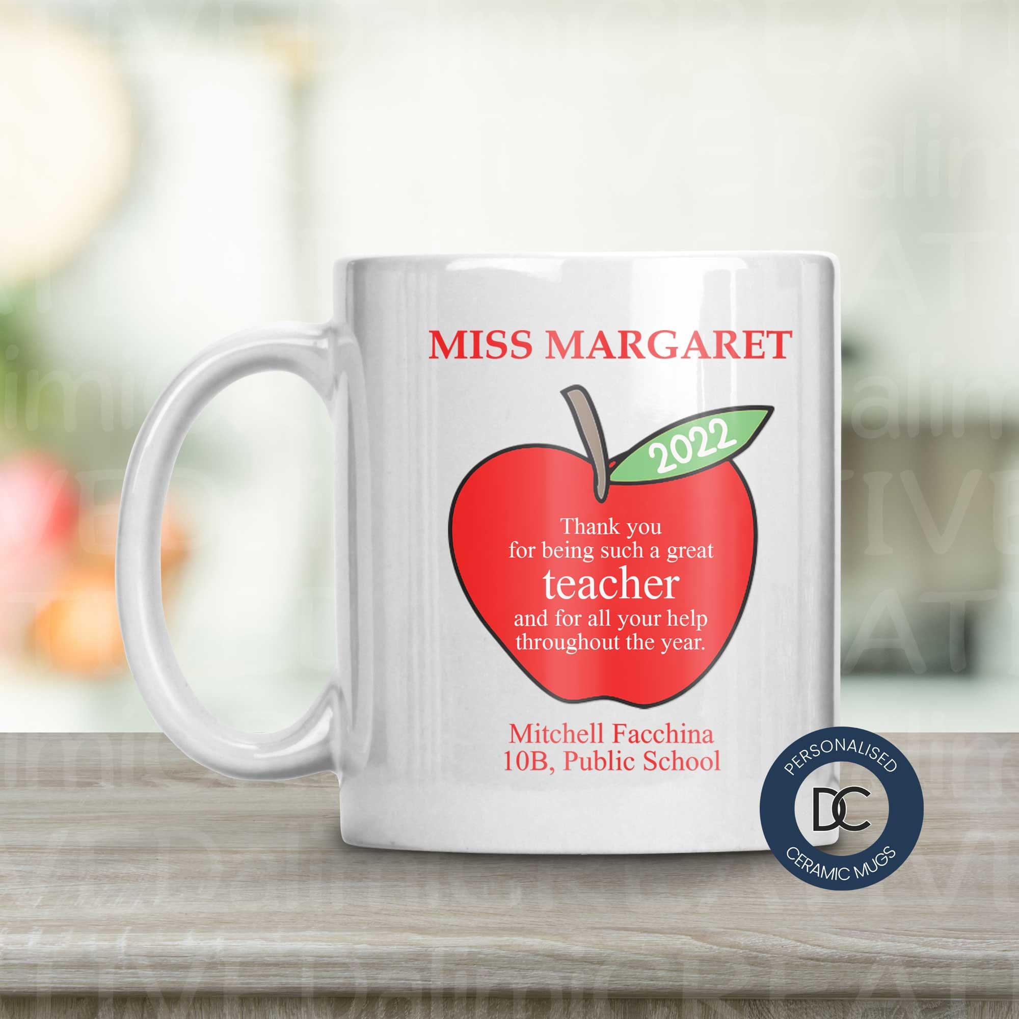 Teachers Mug Personalised Mug Gift for Teacher Teachers - Etsy Australia