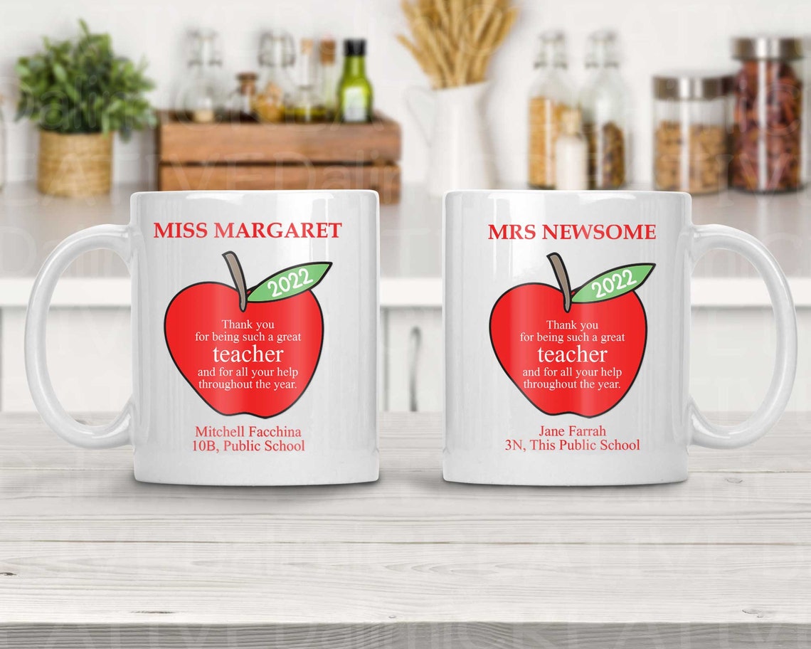 Teachers Mug Personalised Mug Gift for Teacher Teachers - Etsy Australia