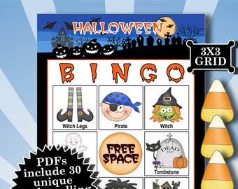 Halloween Purple 5x5 Bingo printable PDFs contain everything | Etsy