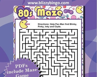 I Love the 80s Word Search Printable Pdfs | Etsy