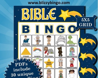 Bible Bingo Printable | Etsy