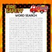 Fire Safety Word Search Printable PDF - Etsy