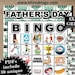Father's Day 5x5 Bingo Printable Pdfs Contain Everything You Need to ...