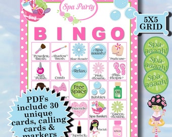 Spa Party Word Search Printable PDFs