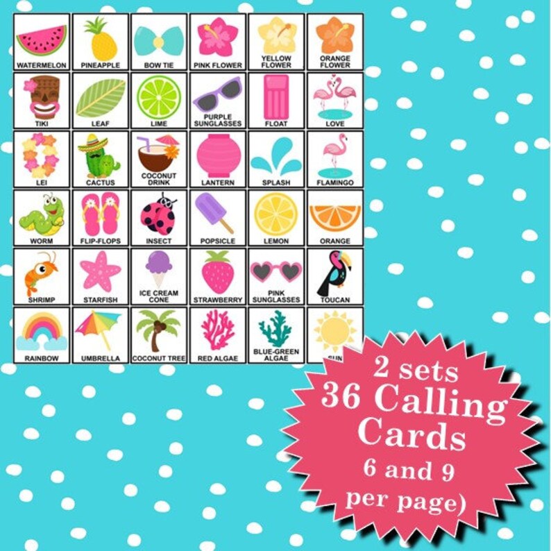 60 Flamingos Love Bingo 5x5 Bingo Cards Instant Download | Etsy