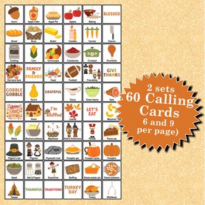 30 Thanksgiving 4x4 Bingo Cards | Instant Download | Pdfs for Easy ...