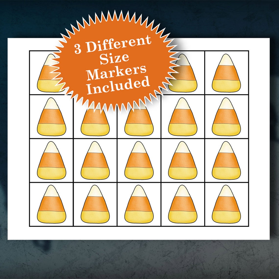 Halloween Orange 5x5 Bingo 60 CARD Printable Pdfs Contain | Etsy