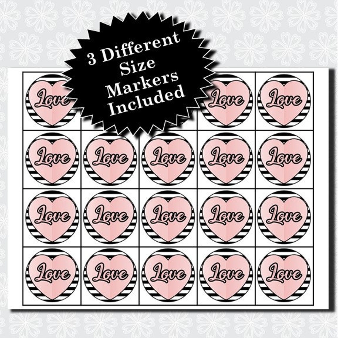 30 Wedding 5x5 Bingo Cards (pink) | Instant Download | Pdfs + JPEG ...