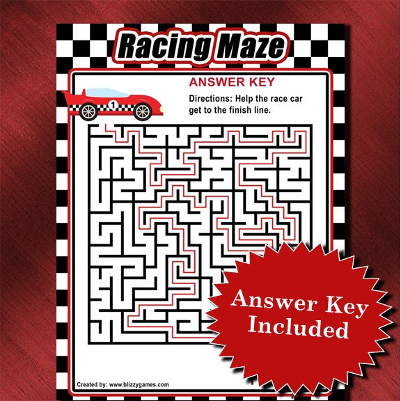Racing Maze Printable Pdfs | Etsy