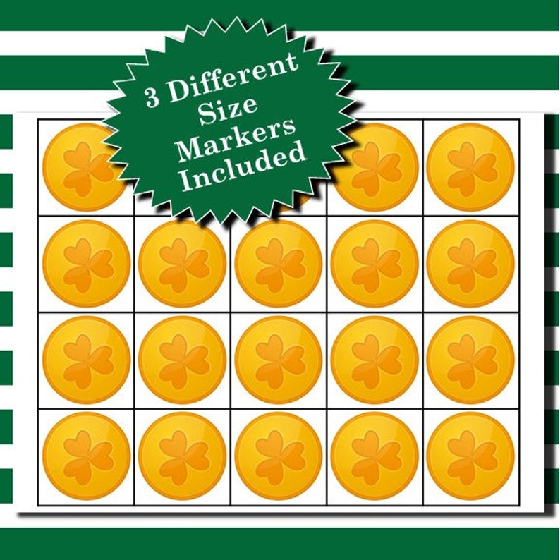 Shamrock Bingo 60 Cards Printable Pdfs Contain Everything You | Etsy